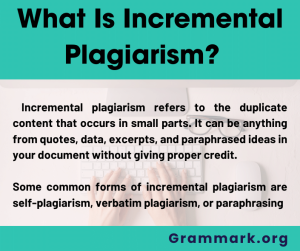 What is Incremental Plagiarism? (Examples Included)